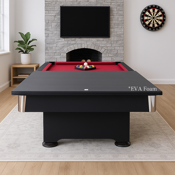 16mm Standard Ping Pong Table Tennis Top for Pool Billiard Table w Bat ...